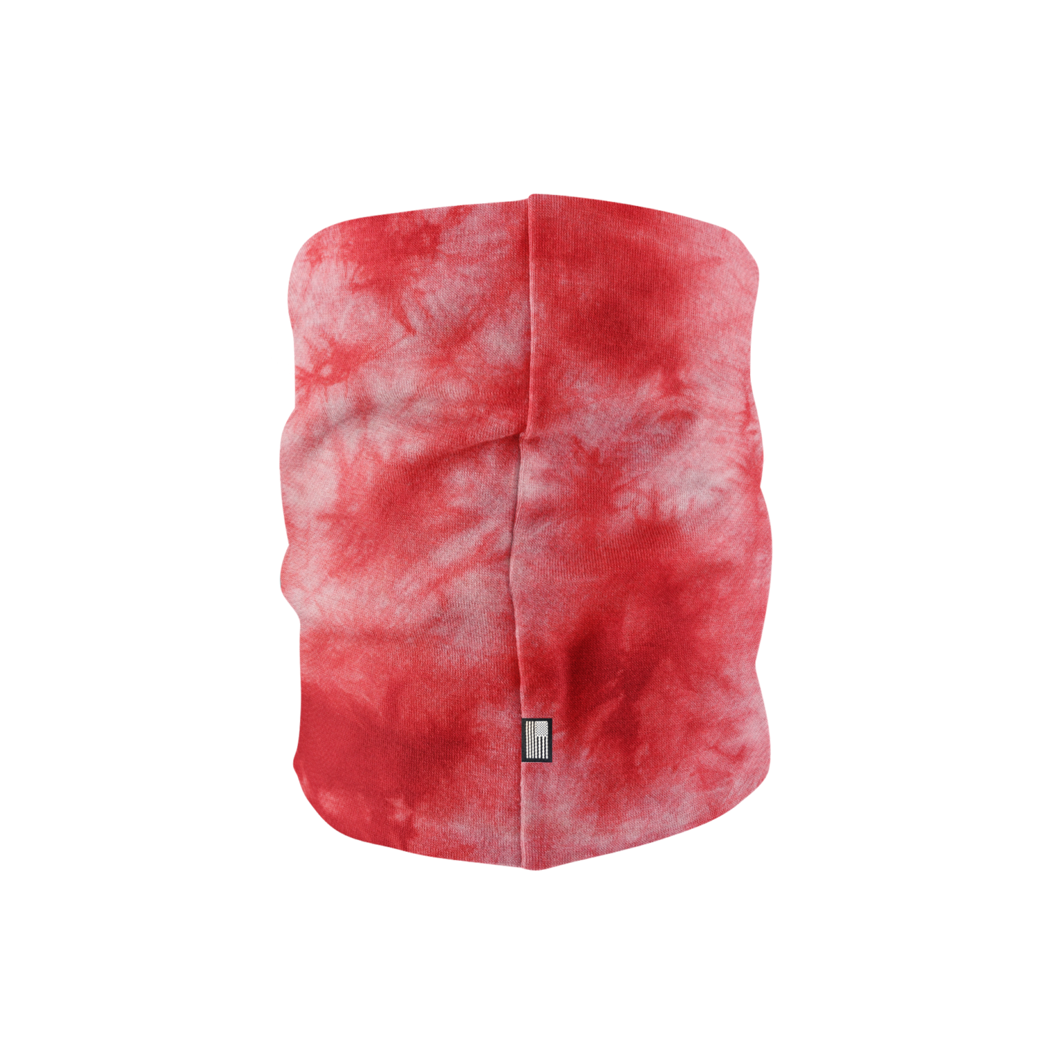 Red Tie Dye Neck Gaiter | Recycled And Eco-Friendly, Dual Layer Protection